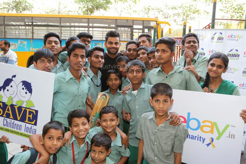 Photos: Virat Kohli with kids at the NGO "Save The Children India ...