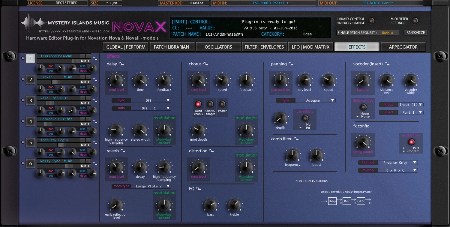 MATRIXSYNTH: Novation NovaX AudioUnit & VST Librarian Editor Plug-in