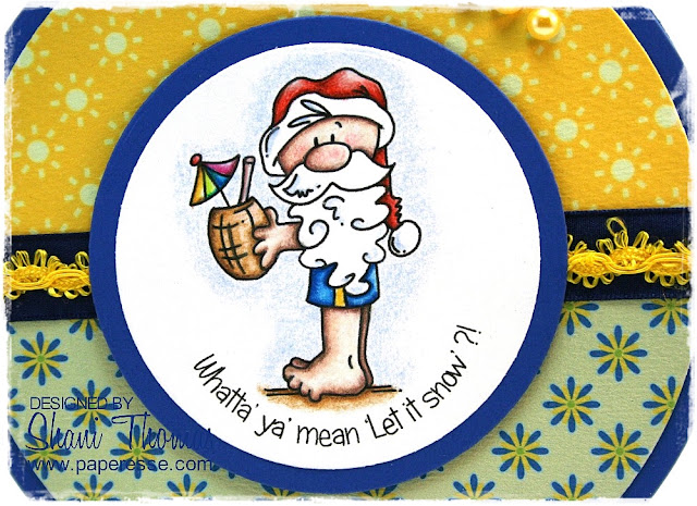 Tropical Santa with drink – Catch the Bug Christmas Chaos #5 | Paperesse