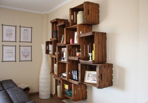 Hogar 10: Cómo hacer estanterías de madera reciclada (II)