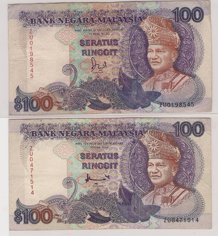 Malaysia SP Numis Online Store: 2 pieces Malaysia Replacement Note ZU ...