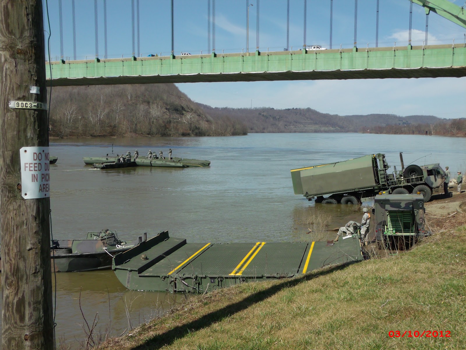COUNTRY WHISPERS: Army Training - Building a Floating Bridge