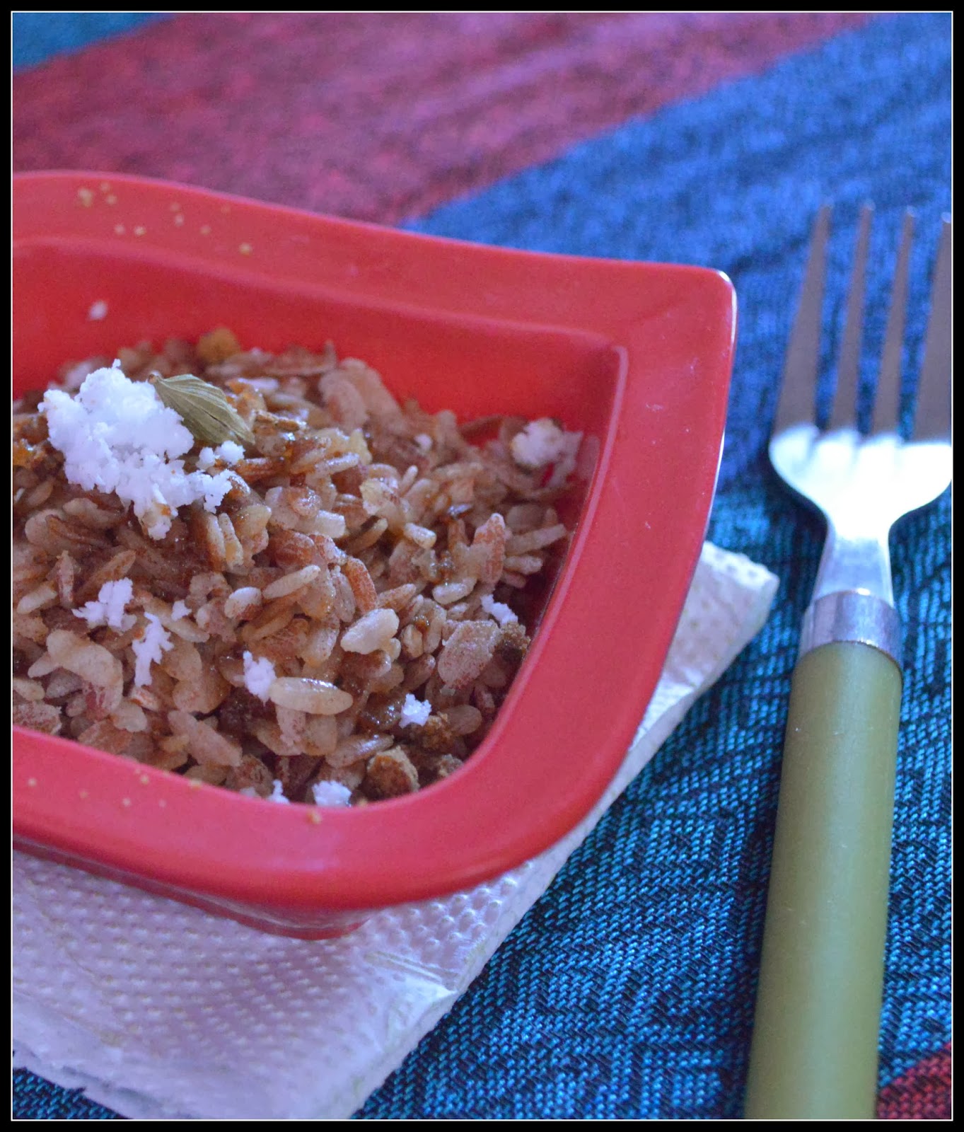 Upala: Flattened Rice Jaggery sweet/Vella aval