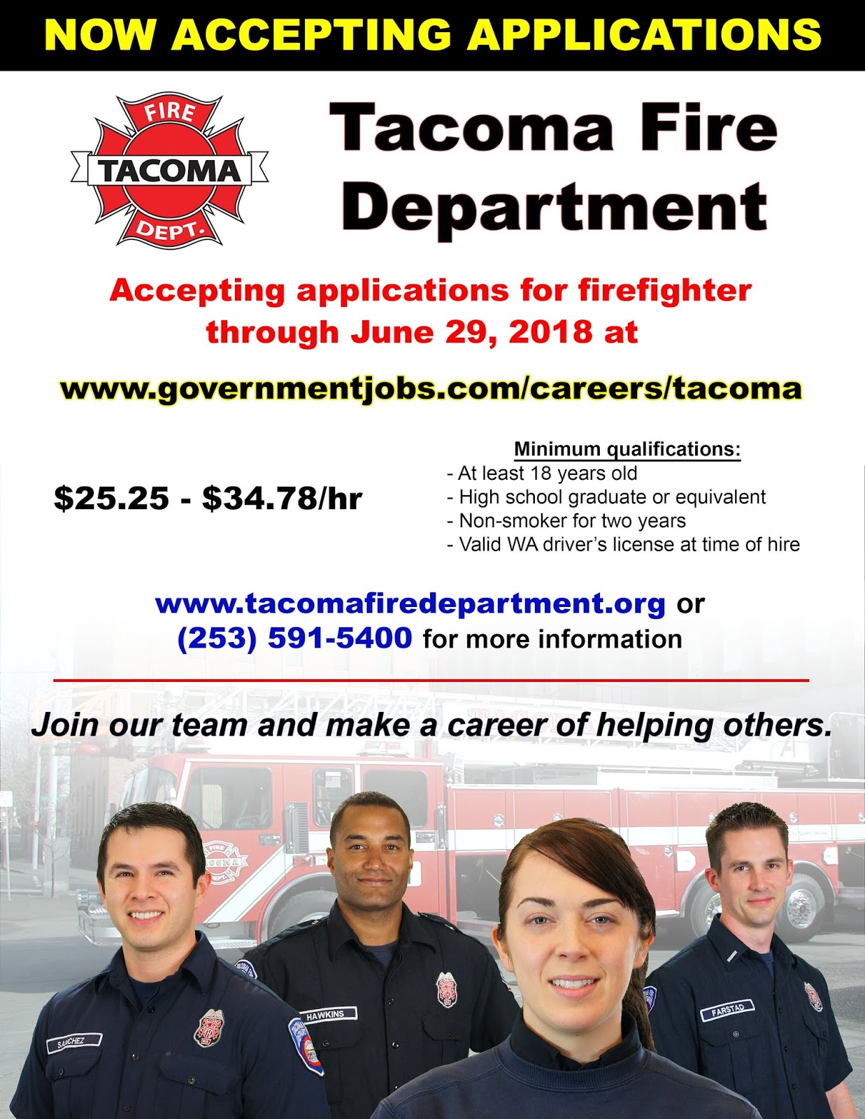 Tacoma Fire Department: 6/10/18 - 6/17/18