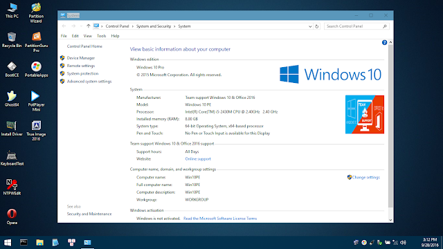Windows 10 PE x64 Threshold 1 build 10240 with all x64 apps - Thái Bình ...