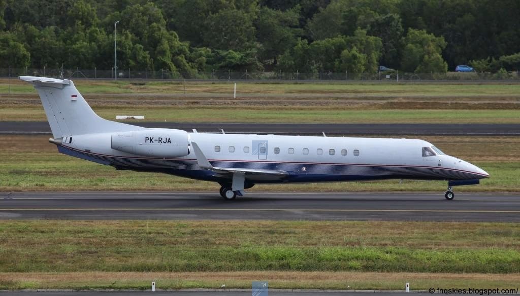 Far North Queensland Skies: Embraer EMB-135BJ Legacy 650 PK-RJA departs