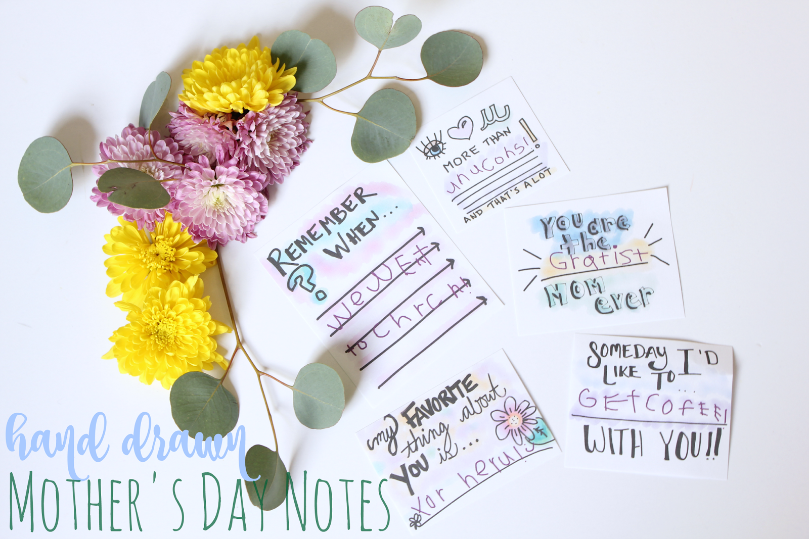 EAT+SLEEP+MAKE: Personalized Hand-Drawn Mother's Day Notes #MichaelsMakers
