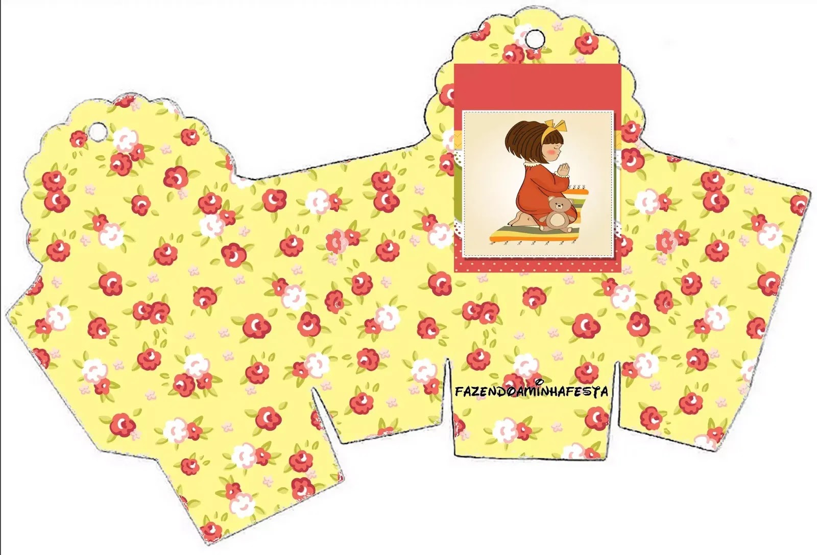 Girl Praying: Free Printable Boxes. | Oh My First Communion!