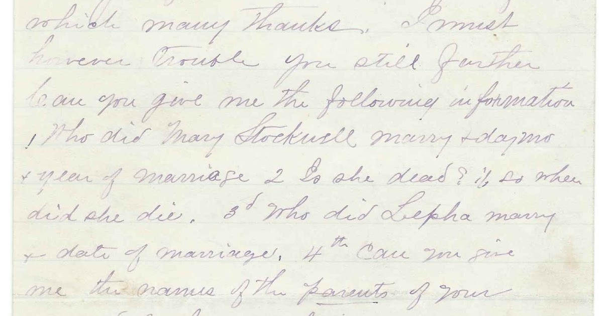 Heirlooms Reunited: 1876 Letter from Cyrus M. Stockwell to a Relative ...