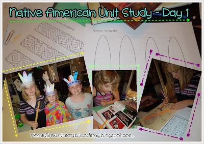 Home Grown Hearts Academy Homeschool Blog: Native American Unit - Day 1