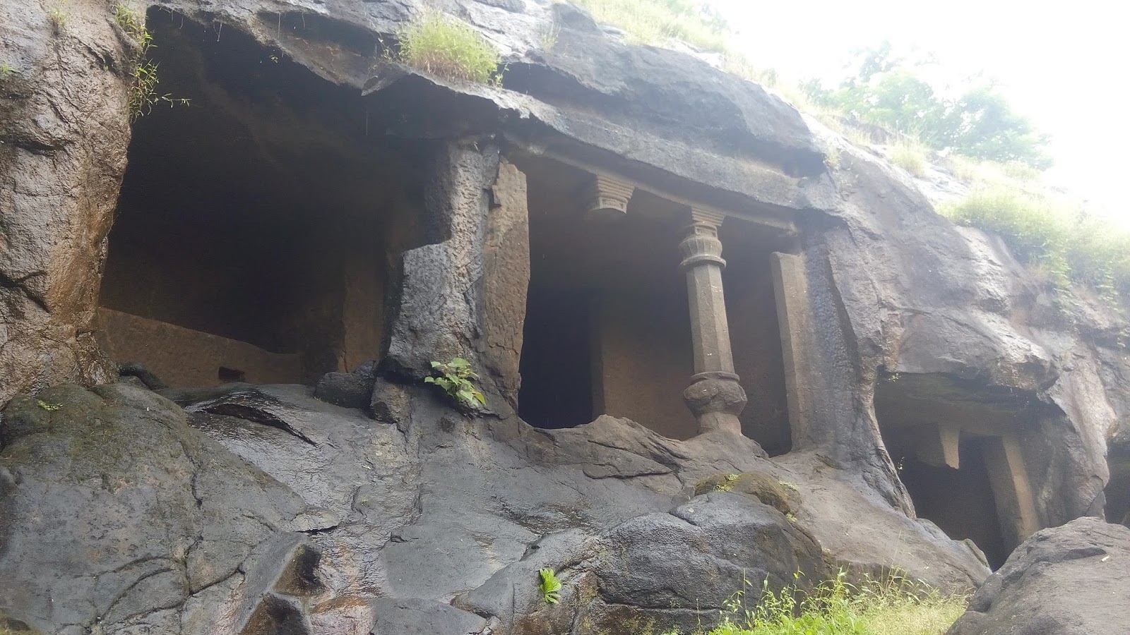 Kude Caves located in Rahatgad in Tala Taluka in Raigad district in ...
