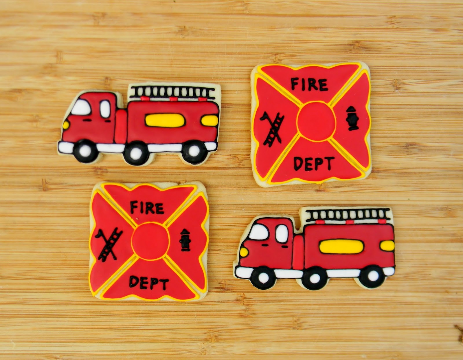 Sweet Melissa's Cookies: Firefighter Cookies