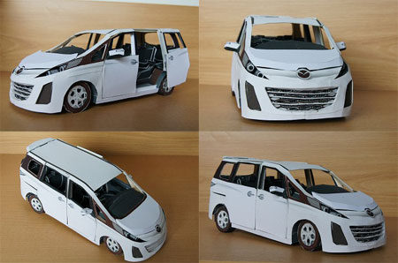 Papercraft - Mazda Biante - Papercraft4u | Free Papercrafts, Paper Toys ...