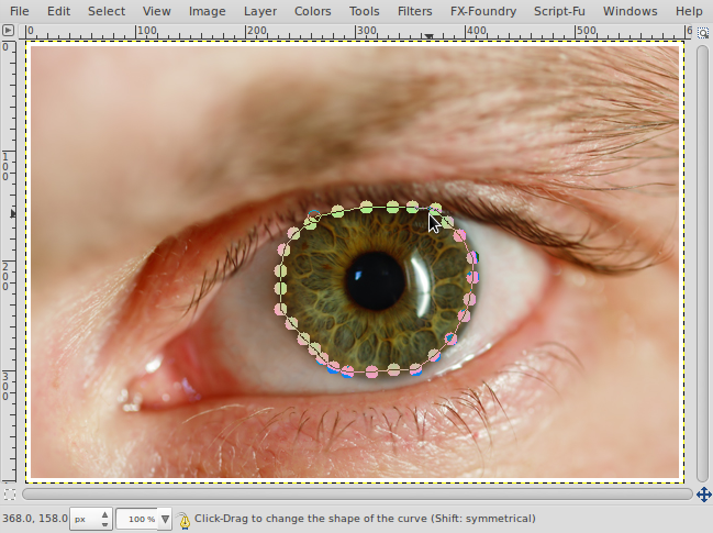 Infusio: Learn the Easiest way of Eye colorization with Gimp.