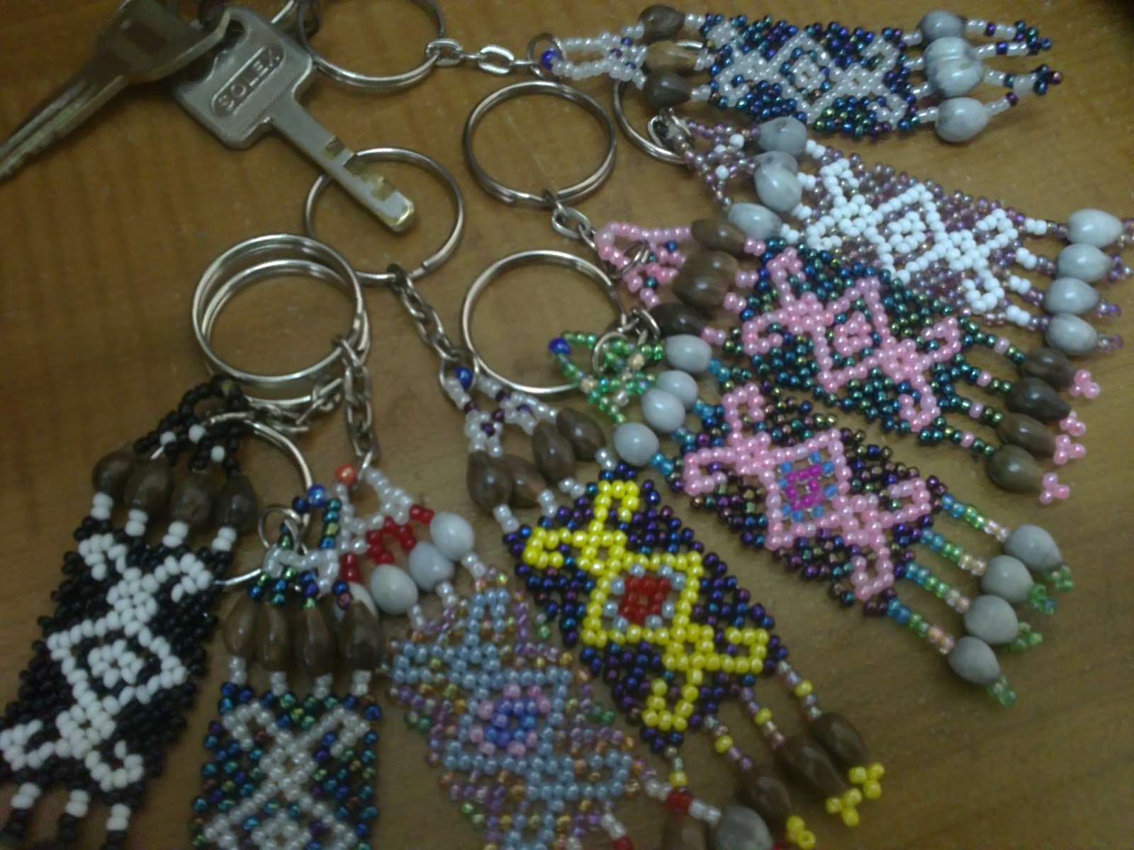 Rungus Beads in Sabah : Vinusak keychain