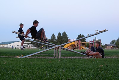 Time In A Blogttle: TEETER TOTTER
