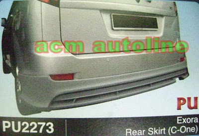 PROTON EXORA BODY KIT AND SPOILER