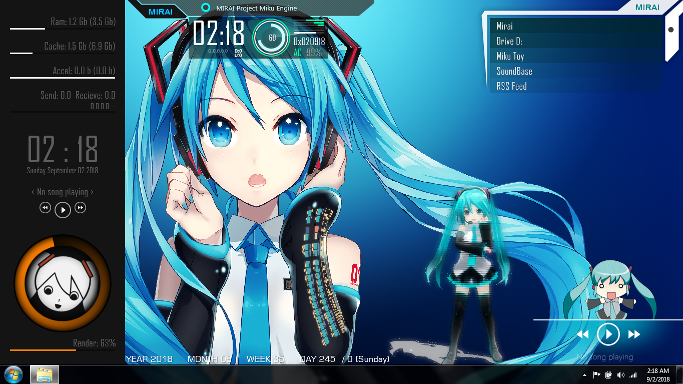 Rainmeter Anime Skin By Suomiotakuanimesuomi On Deviantart