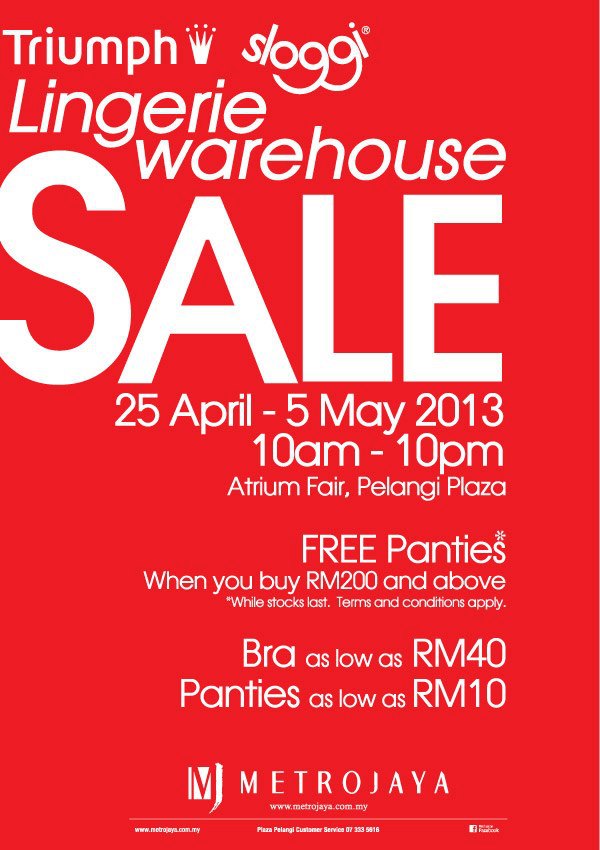 I Love Freebies Malaysia: Warehouse Sales