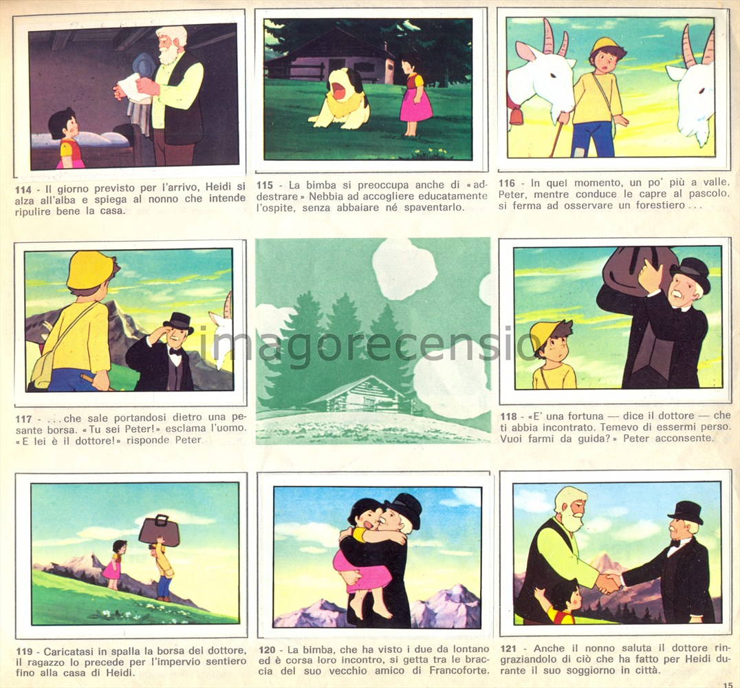 Imago Recensio: "Heidi" - Album figurine Panini 1978