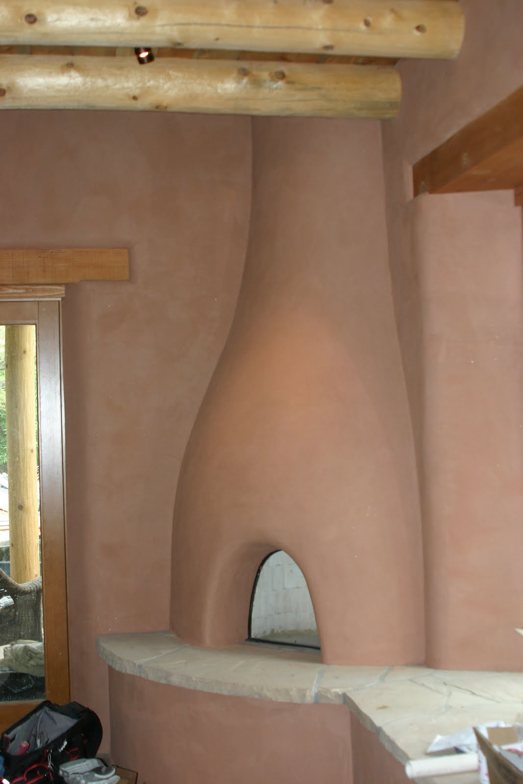 Building a double adobe wall house