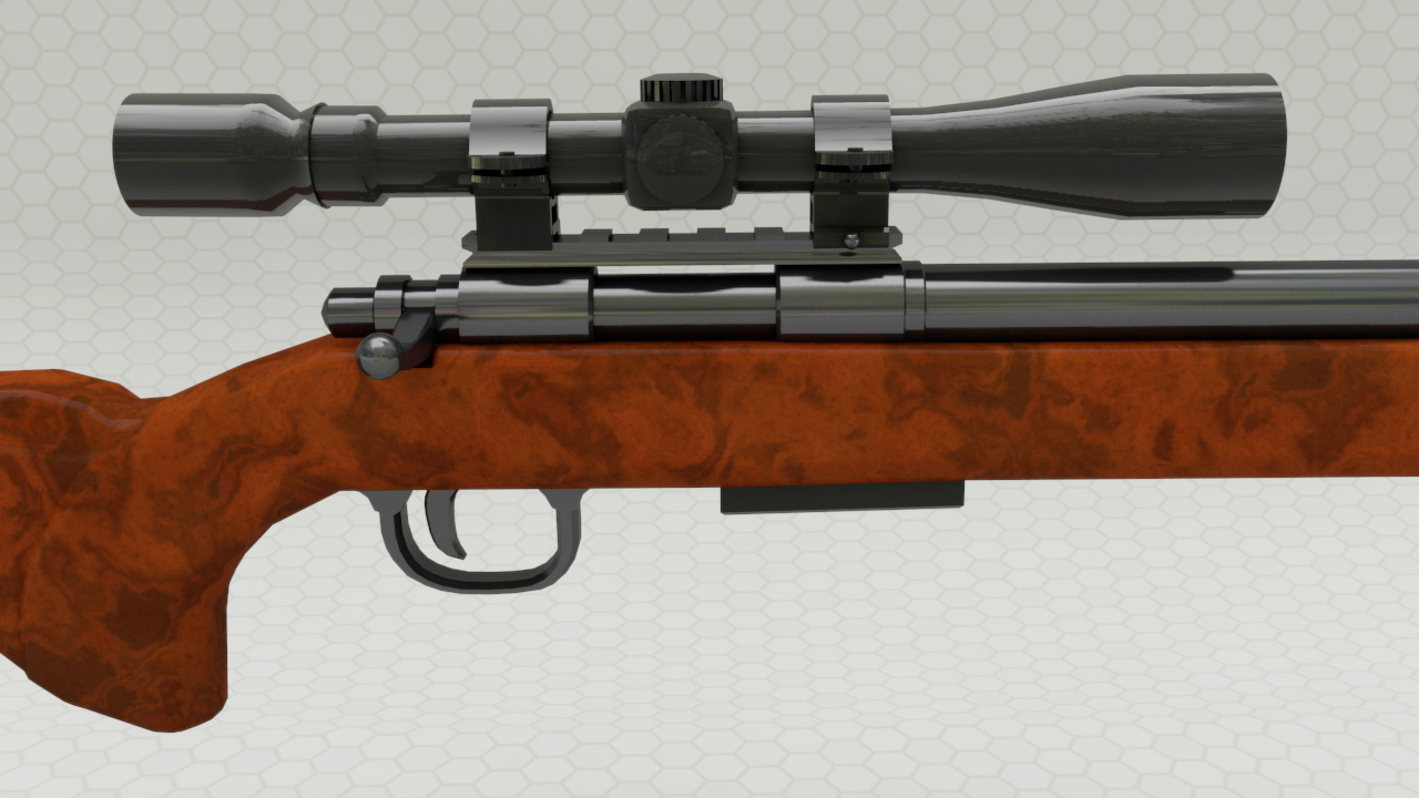 BA6 Independant Study: M24 Rifle Render