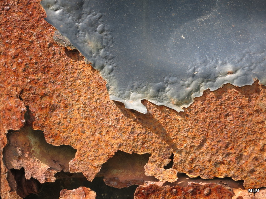 Sweet Leaf Notebook: Beautiful Rusty Grunge : Texture Break