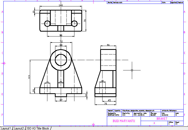 drawingtechnic: DRAWING BRAKET