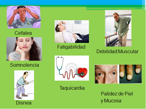 Complicaciones hematológicas de la IRC: Signos y Síntomas de la anemia