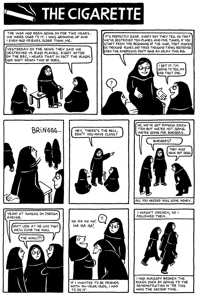Read Persepolis 1, Section 15: The Cigarette, Page 109