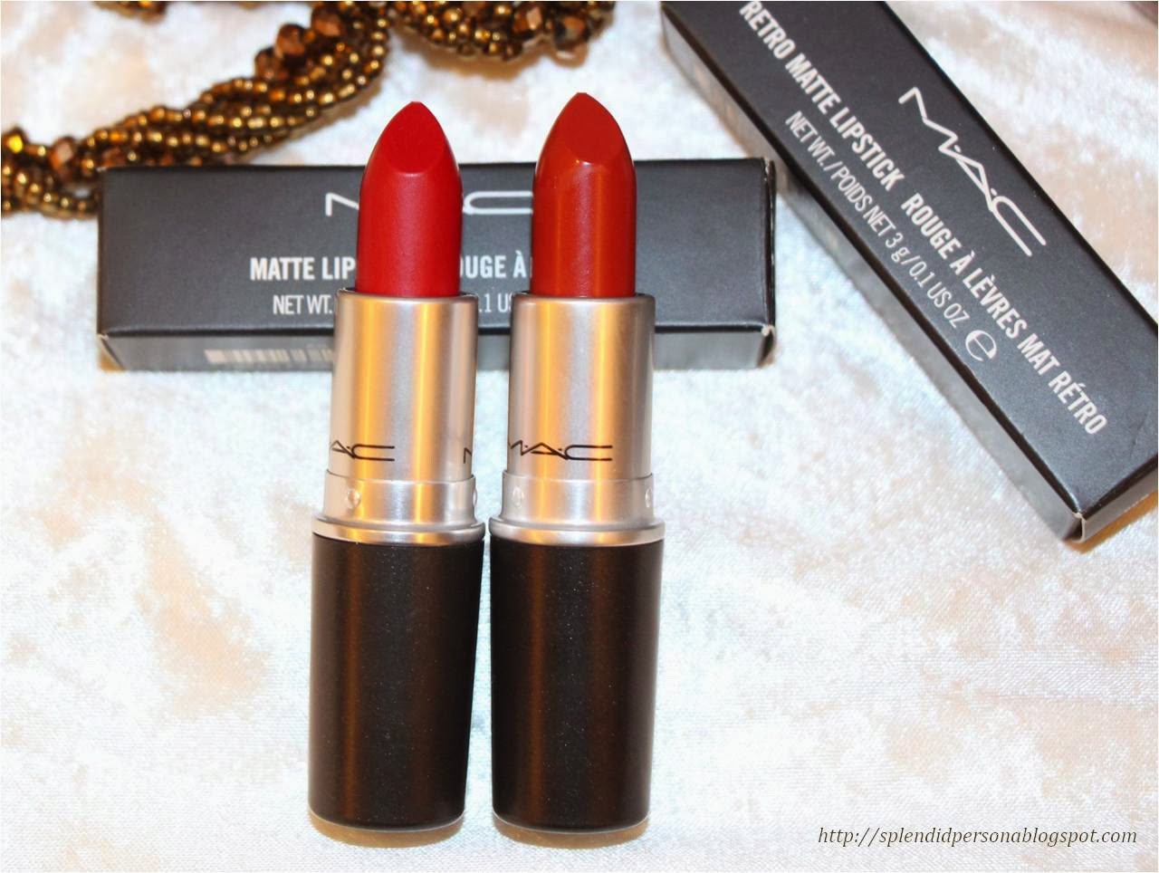 Splendid Persona: MAC Lipsticks - Ruby Woo & Chili