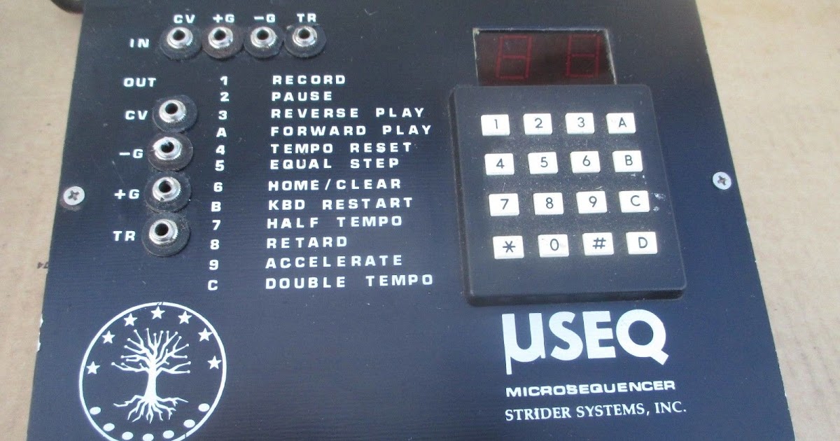 MATRIXSYNTH: Super Rare 70's STRIDER SYSTEMS MICROSEQUENCER USEQ
