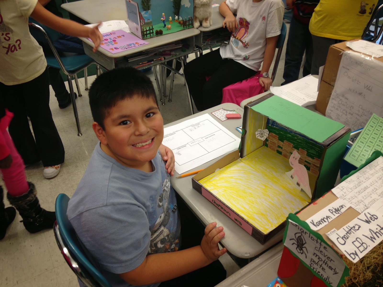McAuliffe Elementary School: 3rd Grade Charlotte's Web Projects