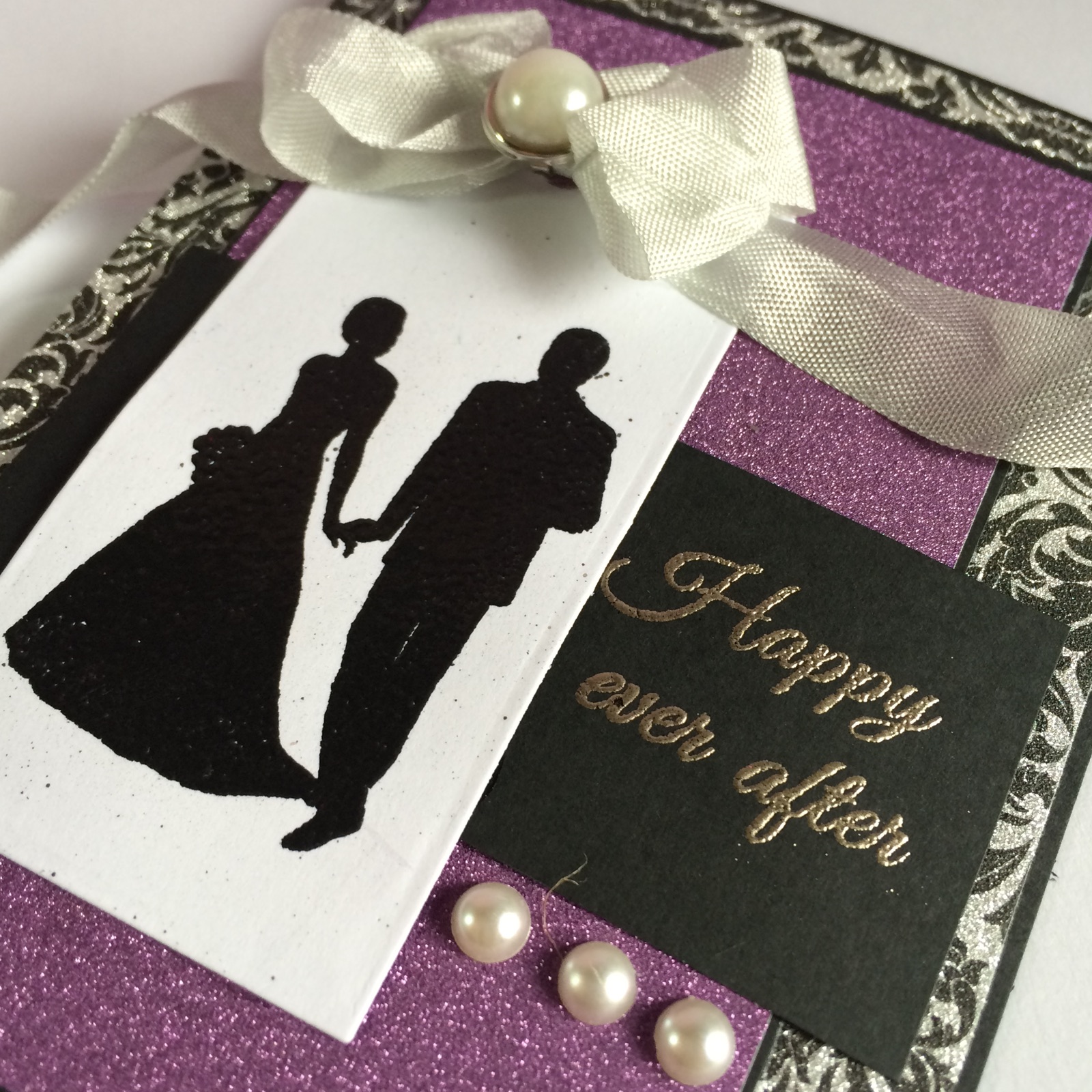The Damsel of Distressed Cards: Wedding Season!- Stamped Wedding Card