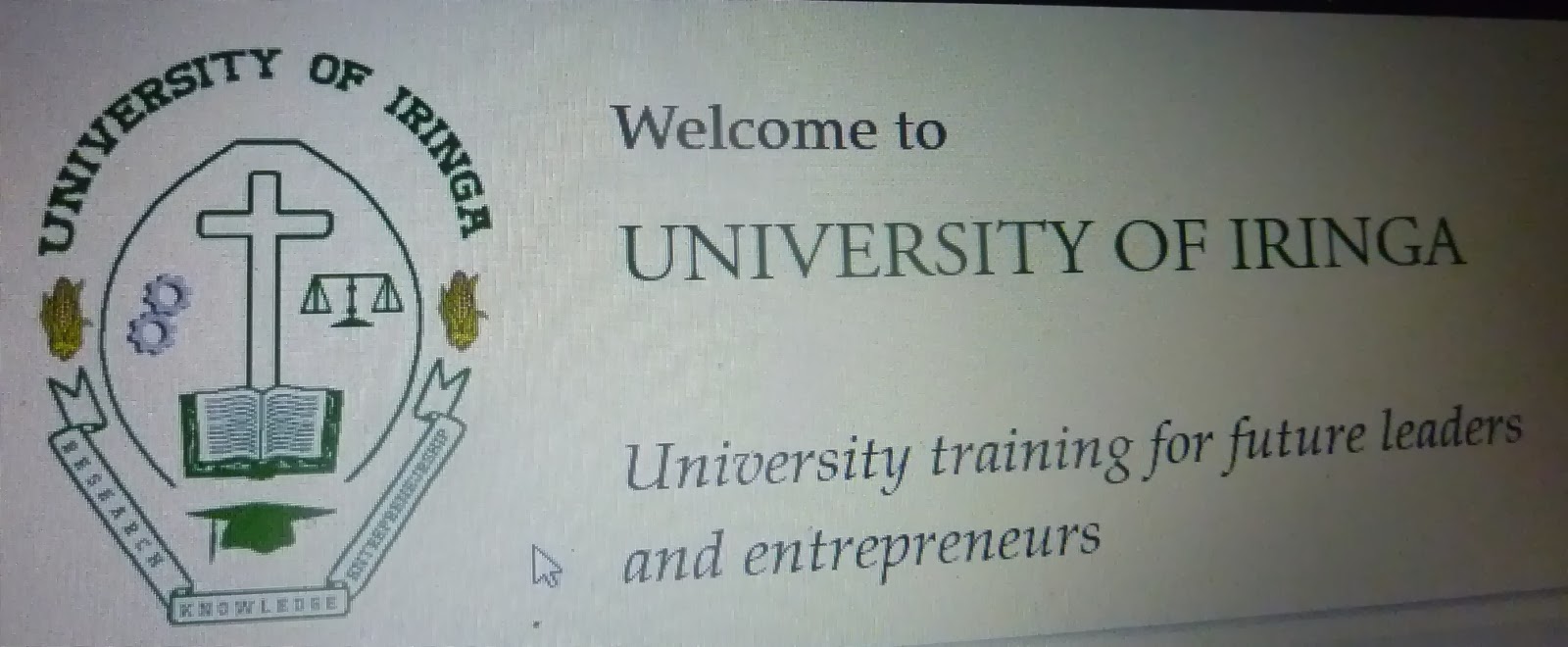 UNIVERSITY OF IRINGA (Formerly Tumaini University – Iringa University ...
