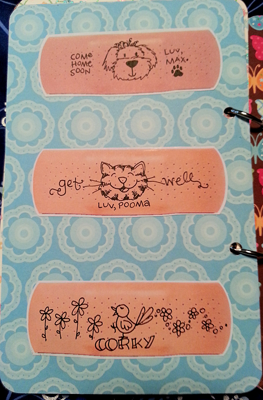 tanglebucket • • • •: Get-well wishes for Mimi (the band-aid project)