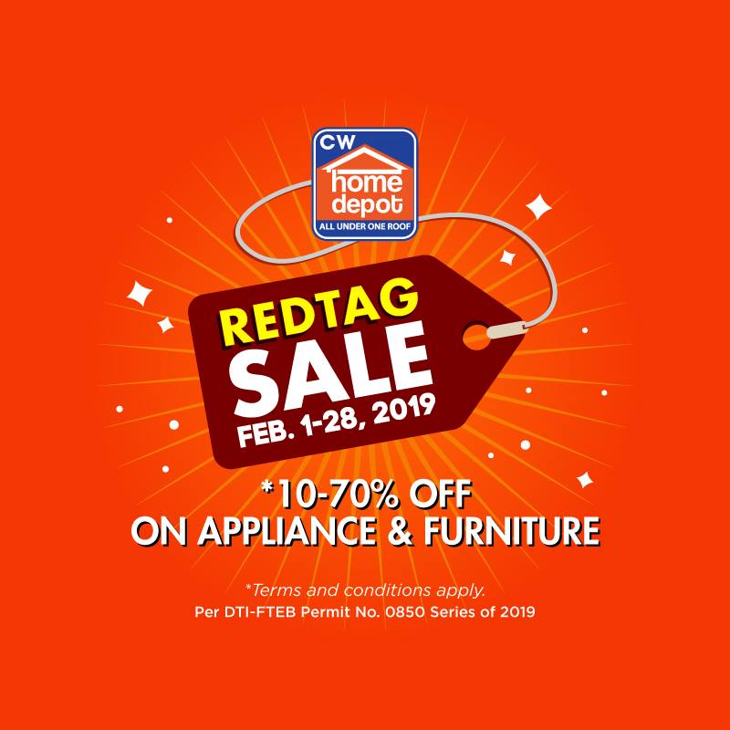 Manila Shopper: CW Home Depot Red Tag SALE: Feb 2019