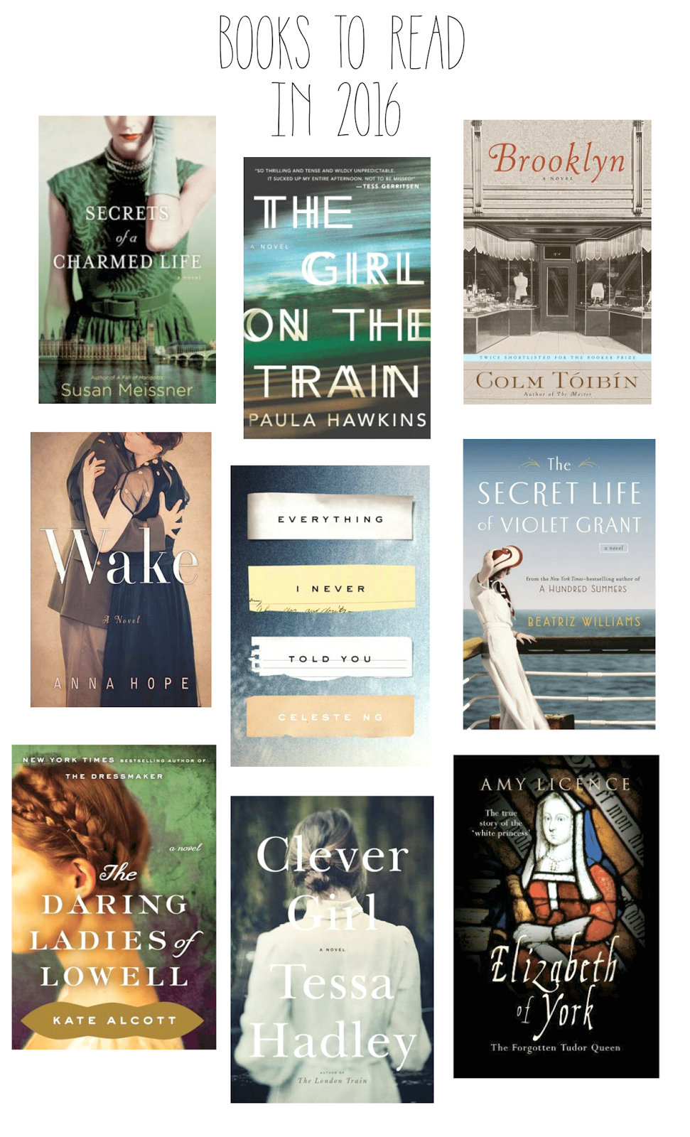 THESE THINGS: BOOKS TO READ IN 2016 | Mostly Lisa