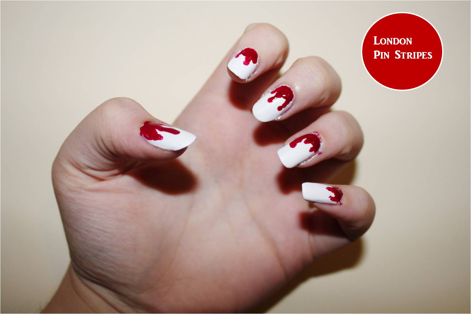 Blood dripping nails | London Pin Stripe