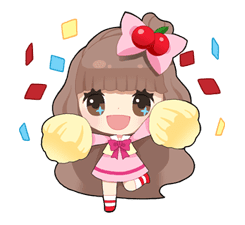 png : sticker1908 - LINE PLAY Cherry's Sweet Day