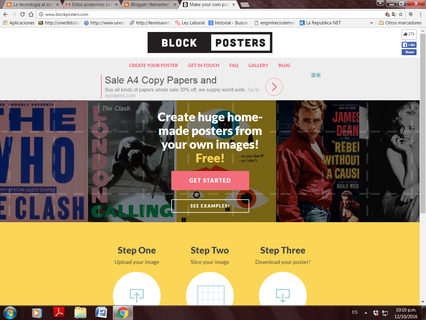 Herramientas para Innovar la Educación: Herramienta Block Posters