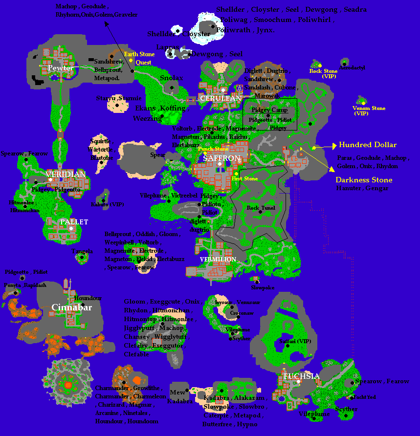 Pokemon Mapa | Mapa