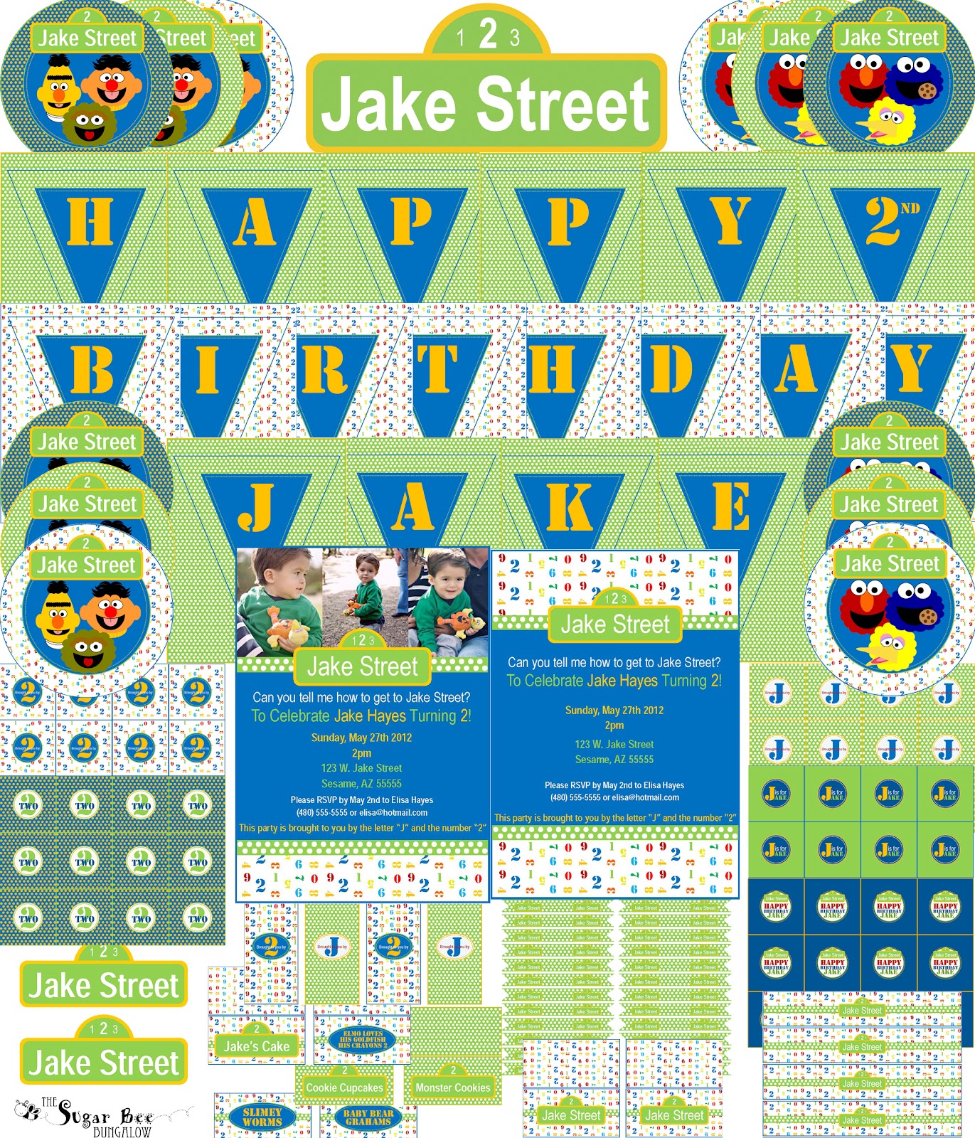 The Sugar Bee Bungalow: {Party Bee} Introducing the Jake Street Collection
