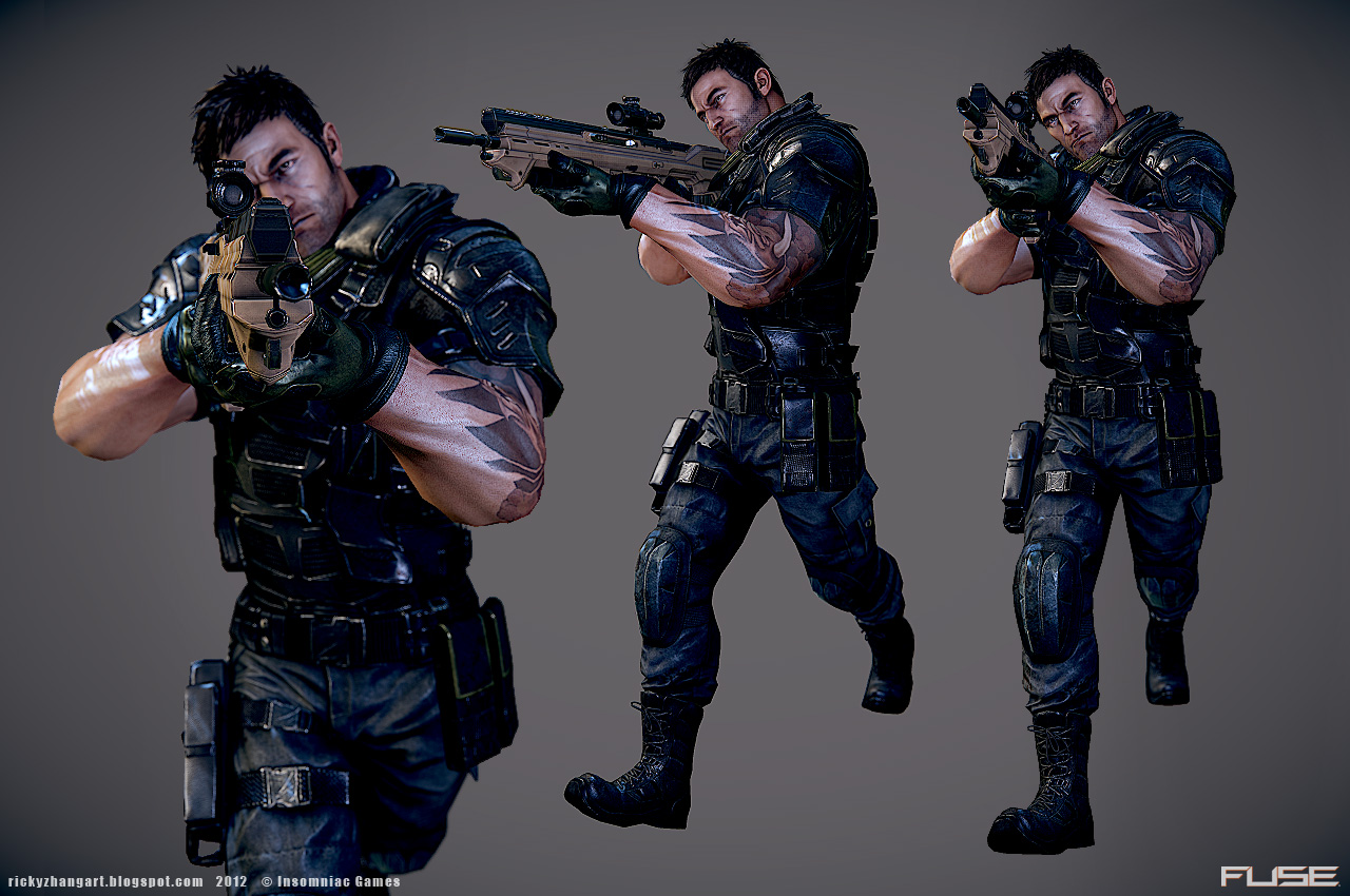 Ricky Zhang Art: Fuse (Overstrike) Character Assets 2011-2012