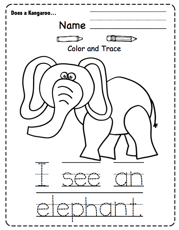 Preschool Packet "Does a Kangaroo Have a Mother, Too?" ~ Preschool ...
