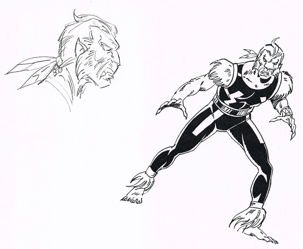 Marvel Comics of the 1980s: Puma Early Designs by Ron Frenz and Tom DeFalco