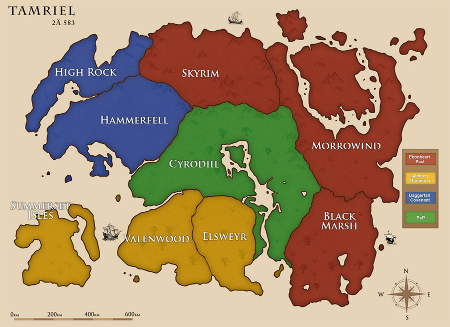 Mapa De Tamriel | Mapa