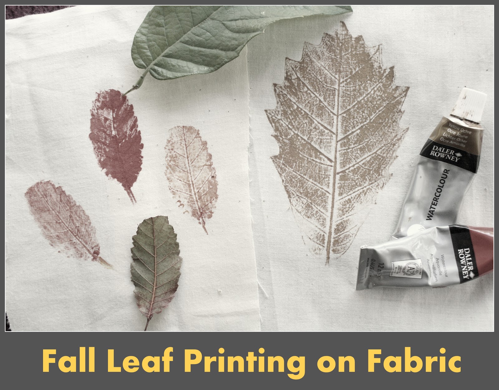 Having Fun at Home: Leaf Printing for Fall