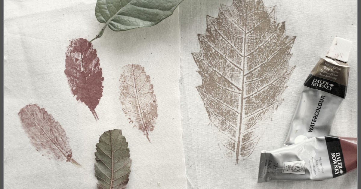 Having Fun at Home: Leaf Printing for Fall