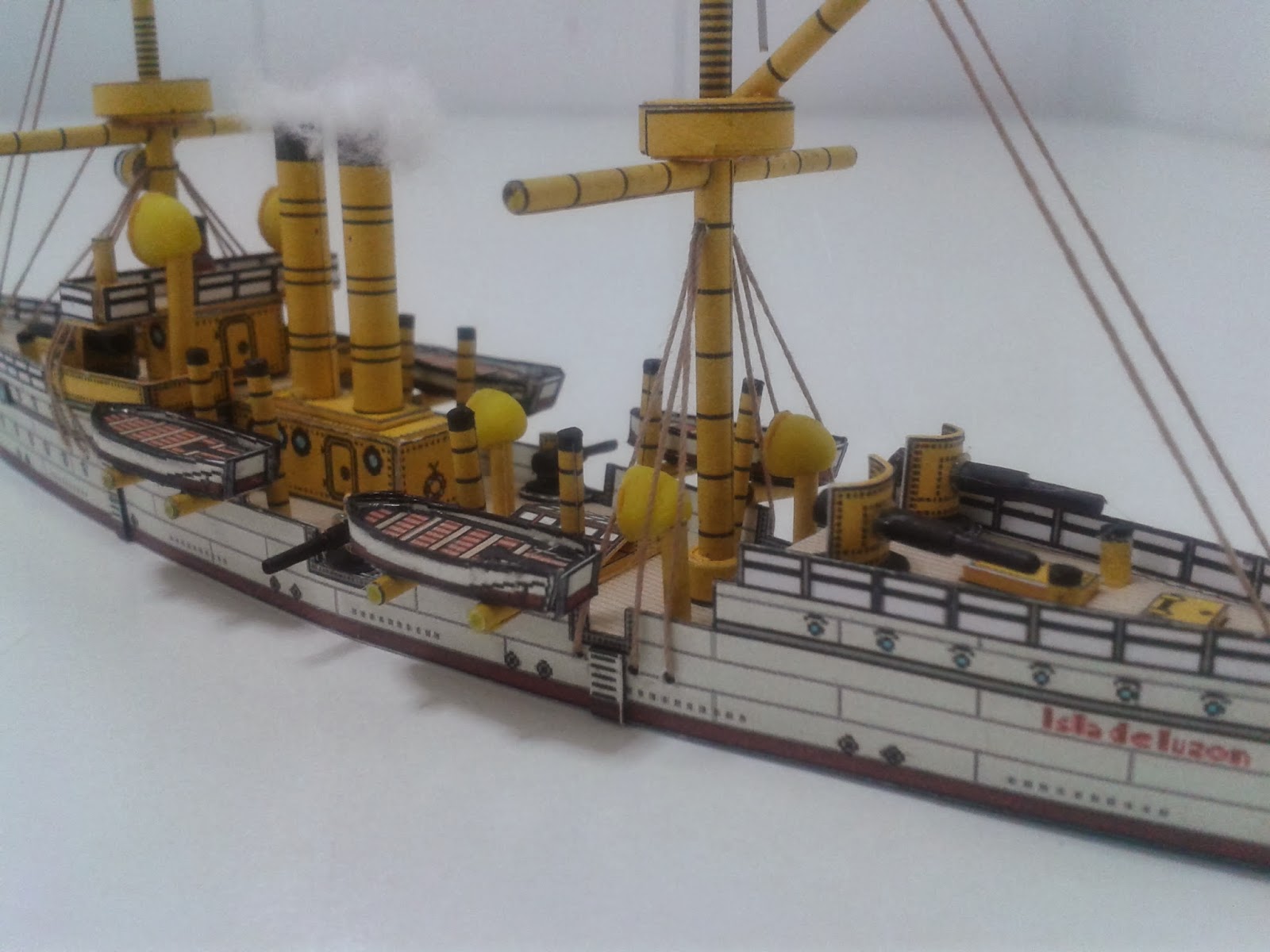 Los barcos de papel: Cañonero USS Isla de Luzón (1898)